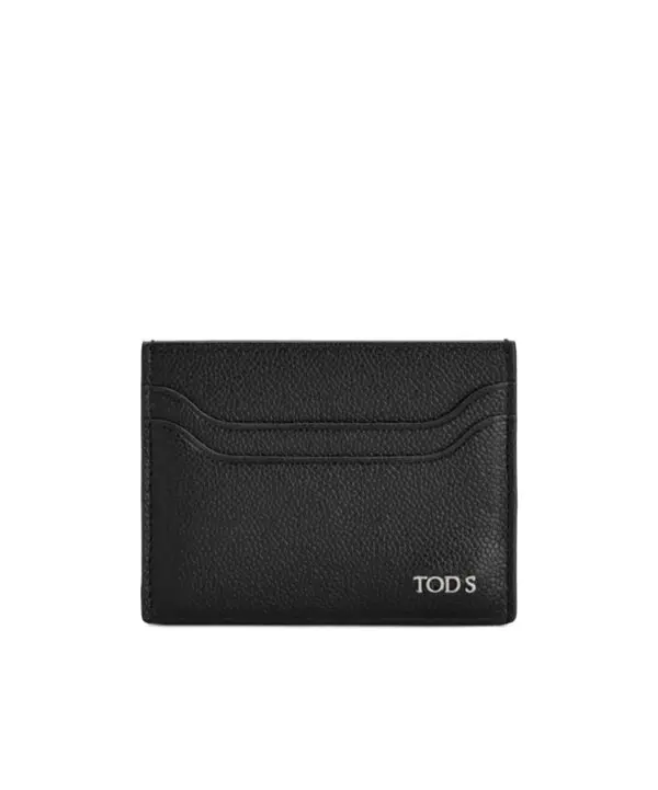 TOD'S Card Holder In Leather - Black
