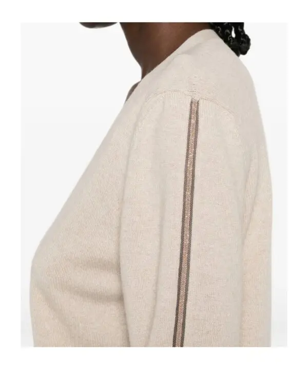 Fabiana Filippi V-neck Cardigan With Bead Embellishment