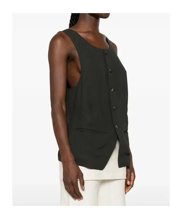 ZIGGY CHEN Patterned-panel Vest