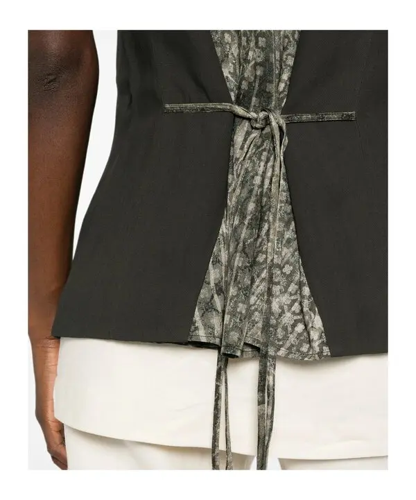 ZIGGY CHEN Patterned-panel Vest