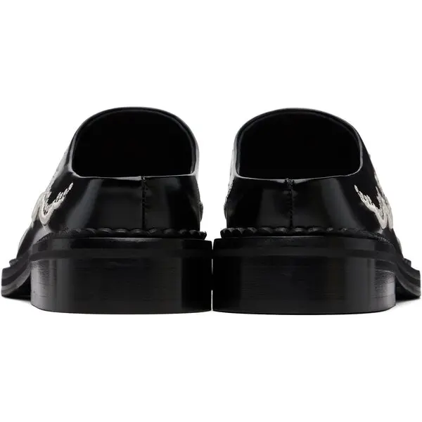 Simone Rocha Embroidered Leather Mules