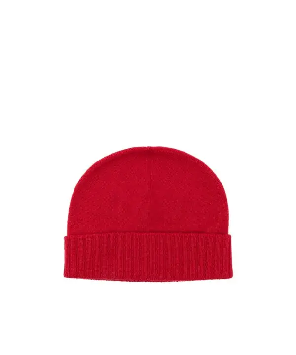 Malo Ribbed Trim Knitted Beanie Hat