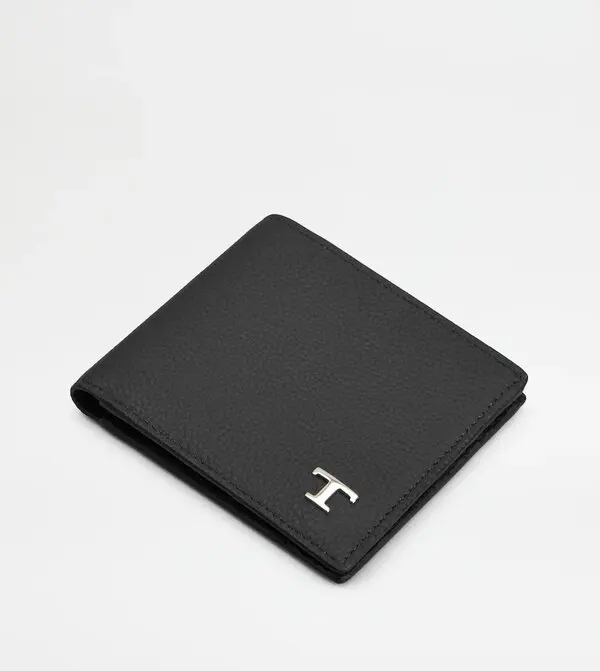 TOD'S T Timeless Pebbled-leather Wallet