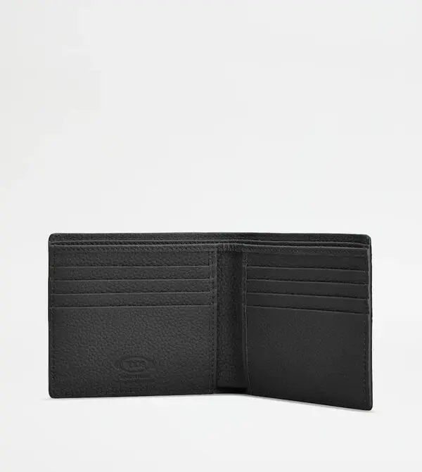 TOD'S T Timeless Pebbled-leather Wallet