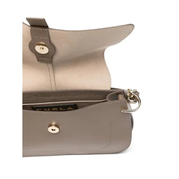 Furla Buckle-detail Shoulder Bag - Grey