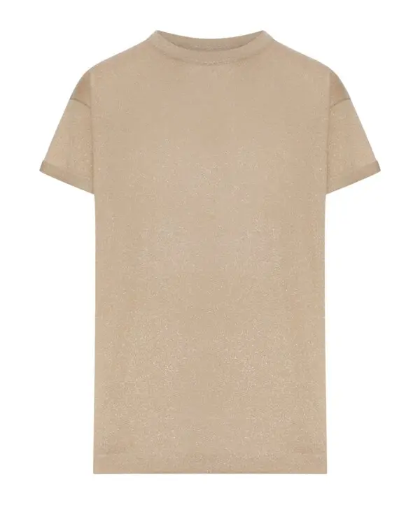 Brunello Cucinelli Short Sleeved Crewneck T-shirt - Brown