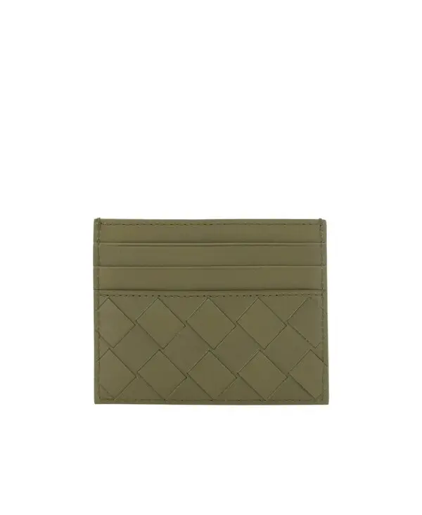 Bottega Veneta Intrecciato Credit Card Case - Green