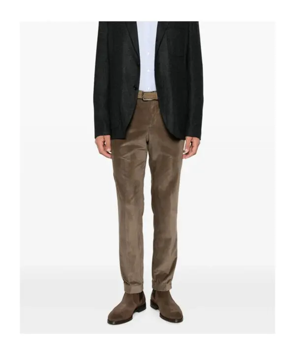 PT TORINO Corduroy Trousers With Belt Loops