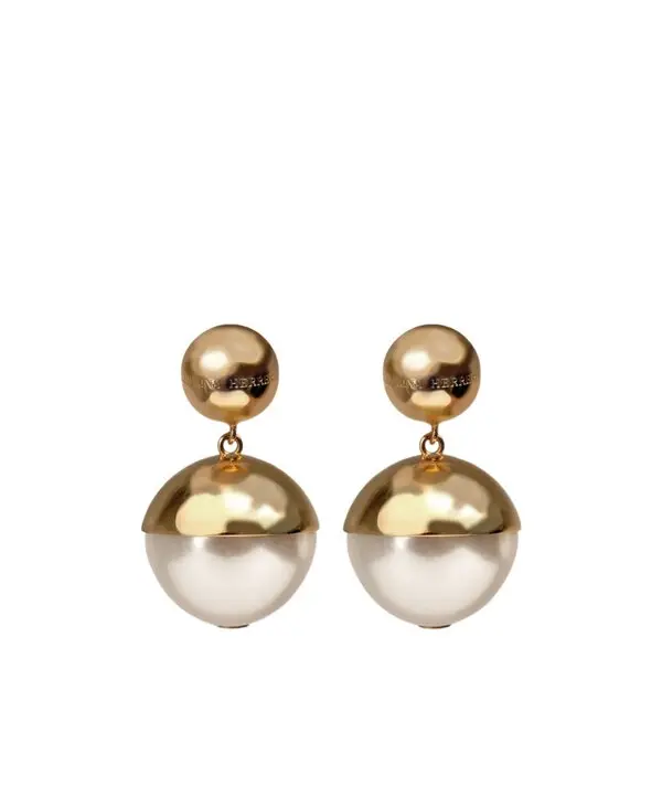 Carolina Herrera Round Pendant Earrings