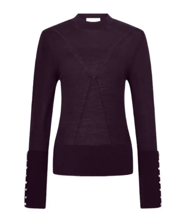 Rabanne Button-cuff Knitted Sweater