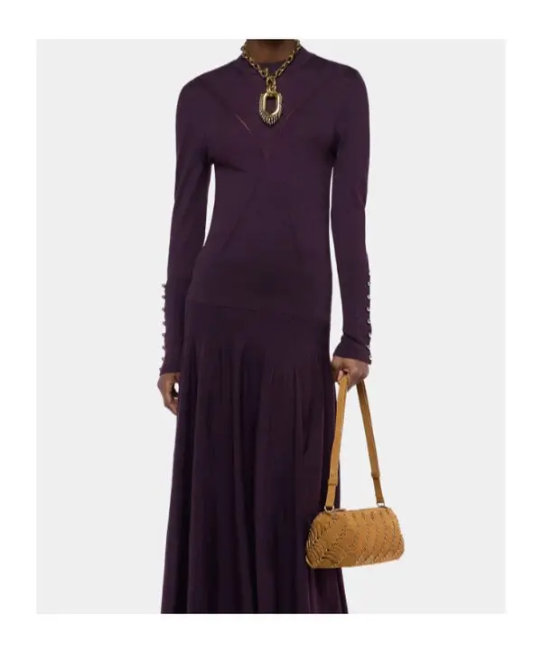 Rabanne Button-cuff Knitted Sweater