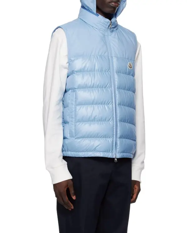 Moncler Logo Patch Zip-up Vest