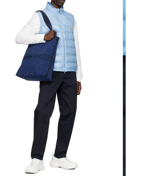 Moncler Logo Patch Zip-up Vest
