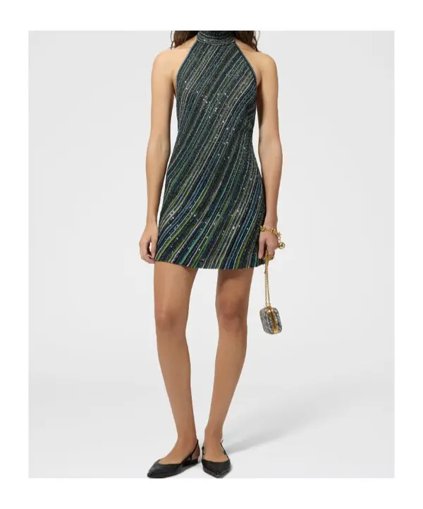 Missoni Mini Dress With Open Back And Sequins