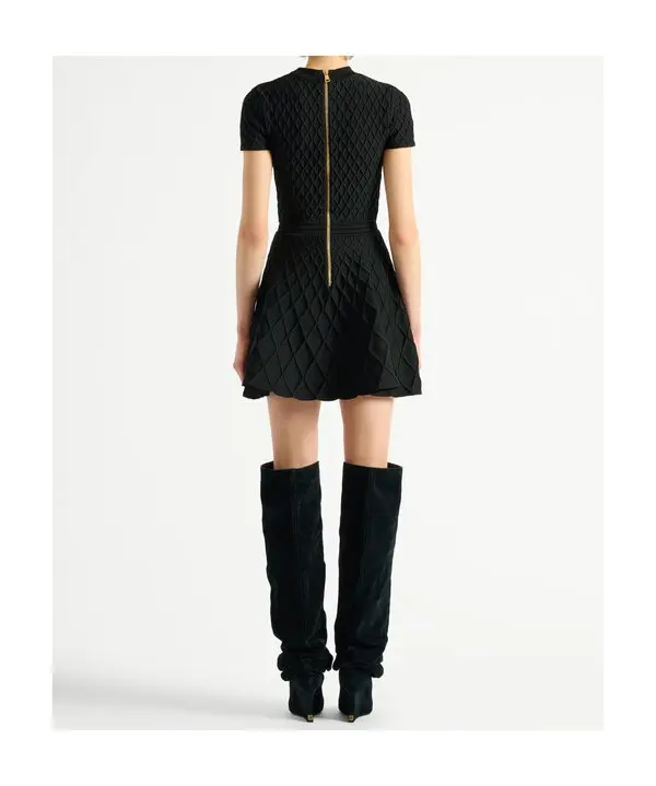 Balmain Flared Knit Dress