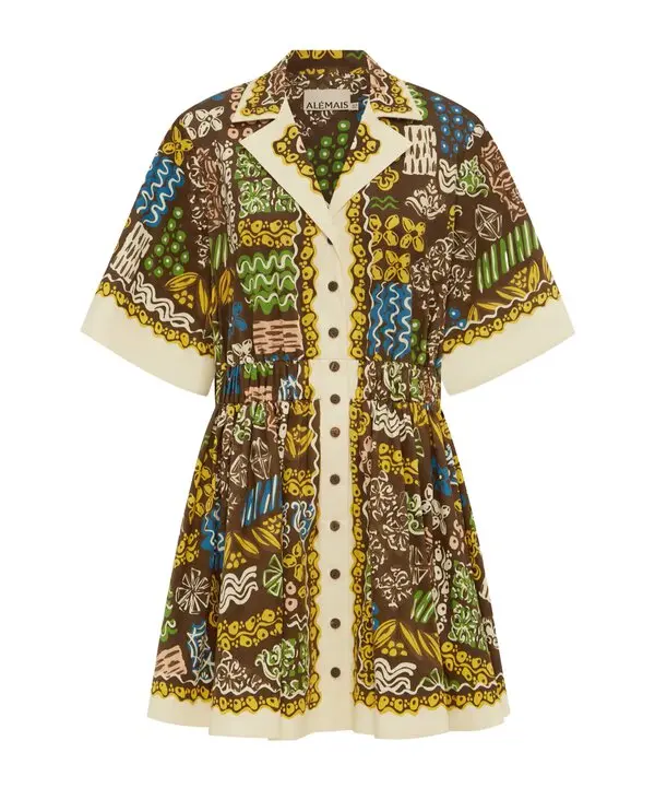 ALEMAIS Collared Short-sleeved Dress