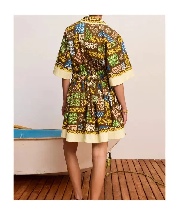 ALEMAIS Collared Short-sleeved Dress