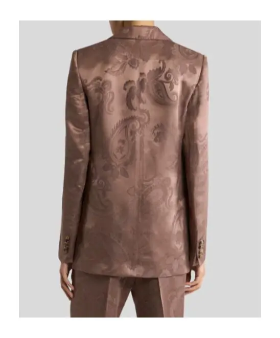 Etro Jacquard Single-breasted Blazer - Brown