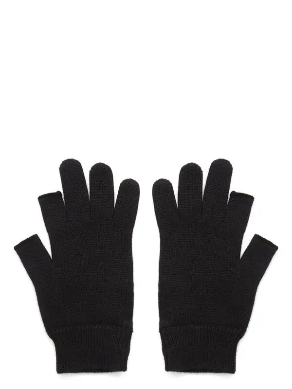 Rick Owens Fingerless Press-stud Gloves