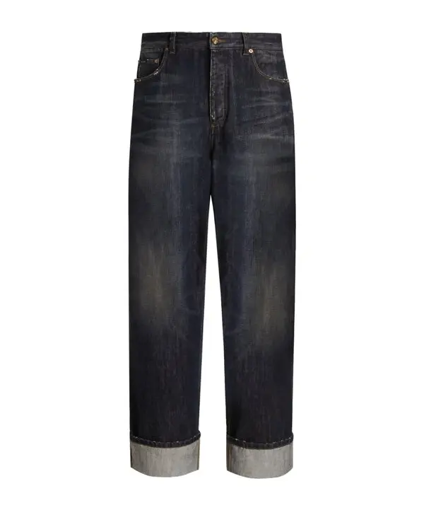 Dolce & Gabbana Belt Loop Jeans - Black