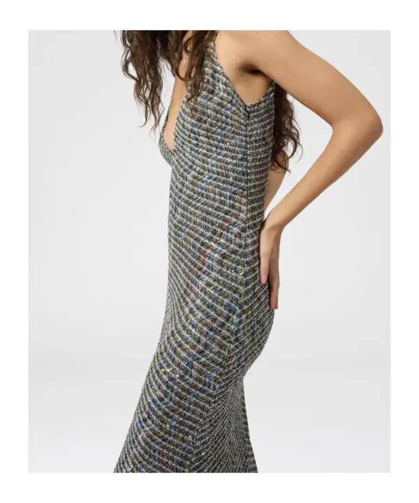 Missoni Long Dress With Sequins And Open Back