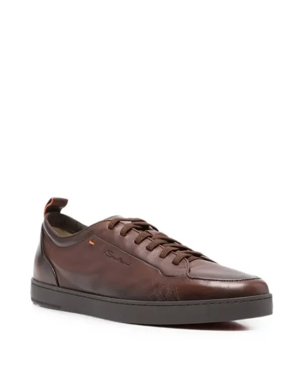 Santoni Round-toe Lace-up Shoes