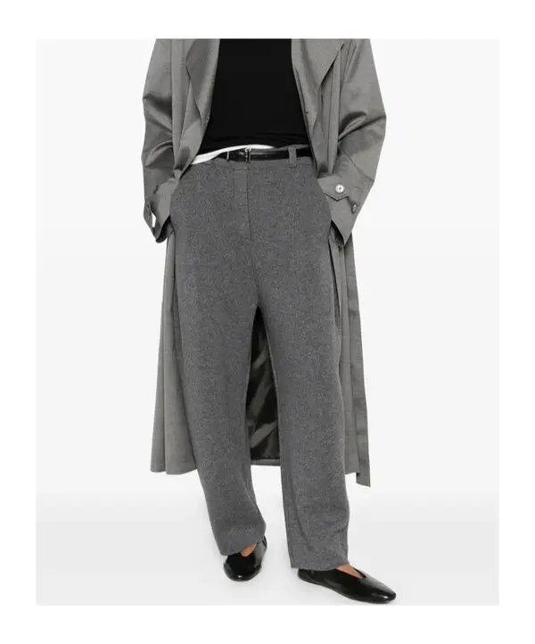 LISA YANG Wrenda Belt-loop Knitted Trousers