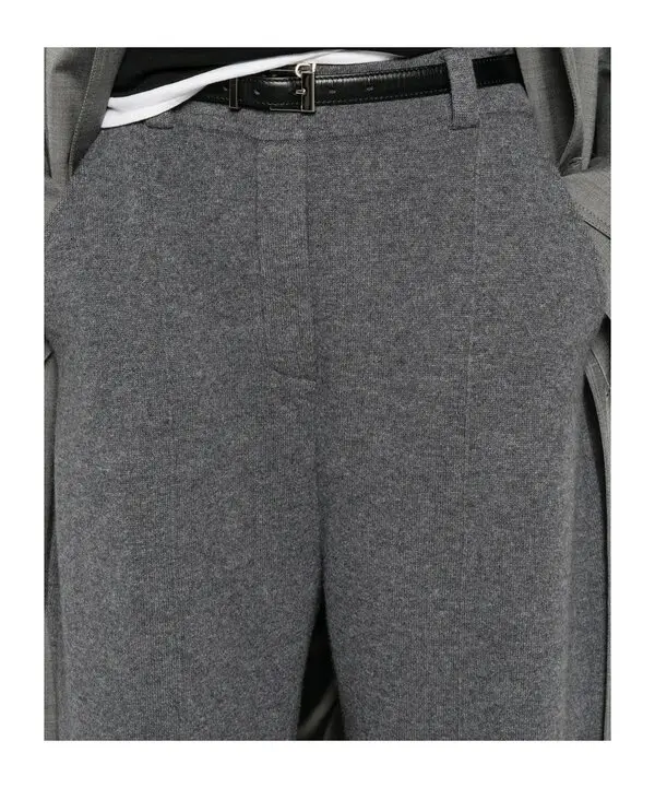 LISA YANG Wrenda Belt-loop Knitted Trousers