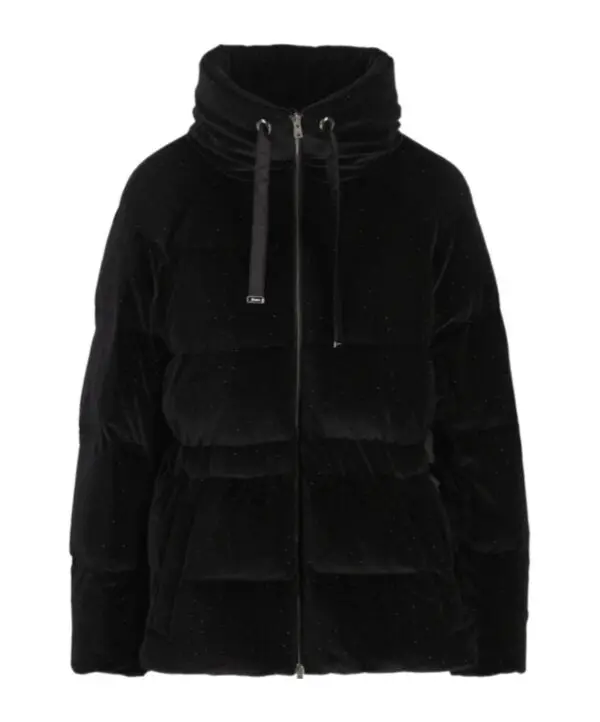Herno Long-sleeved Padded Cotton Coat - Black