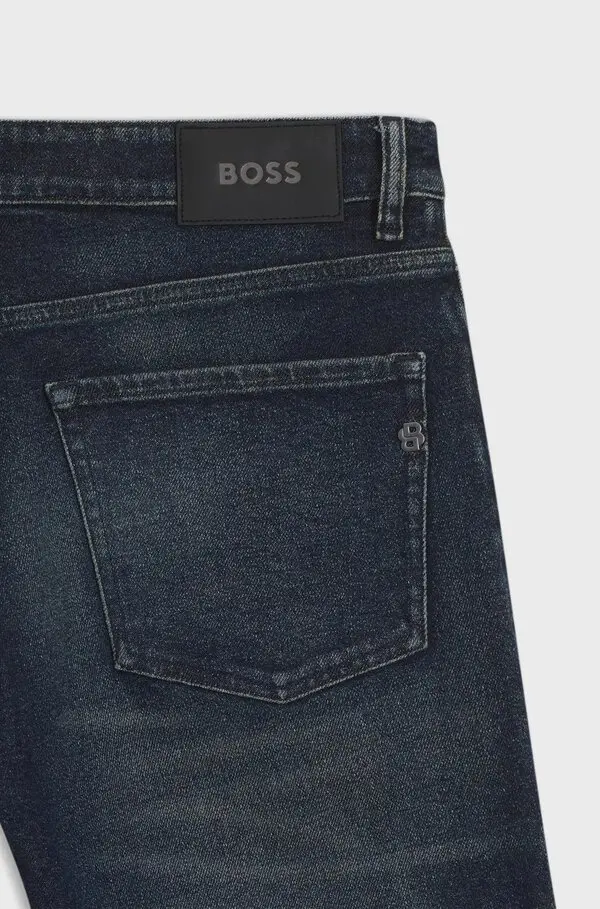 Hugo Boss Faded Whiskered Jeans