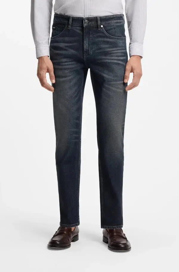Hugo Boss Faded Whiskered Jeans