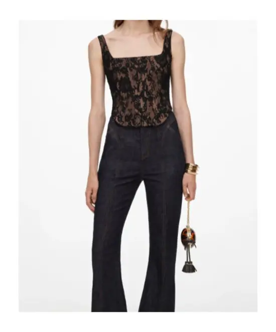SELF-PORTRAIT Lace Corset Top