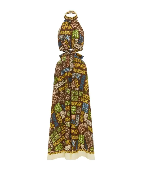 ALEMAIS Halter Neck Dress