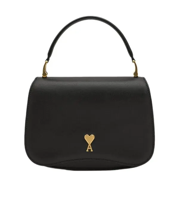 AMI Paris Logo Plaque Shoulder Bag - No