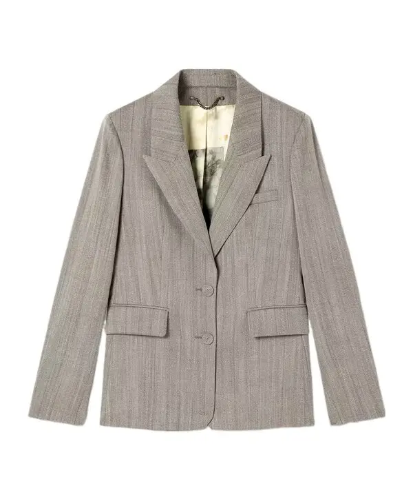 GOLDEN GOOSE Long-sleeved Suit Jacket - Grey