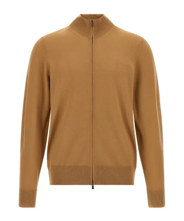 Hugo Boss Long-sleeve Knit Top - Brown