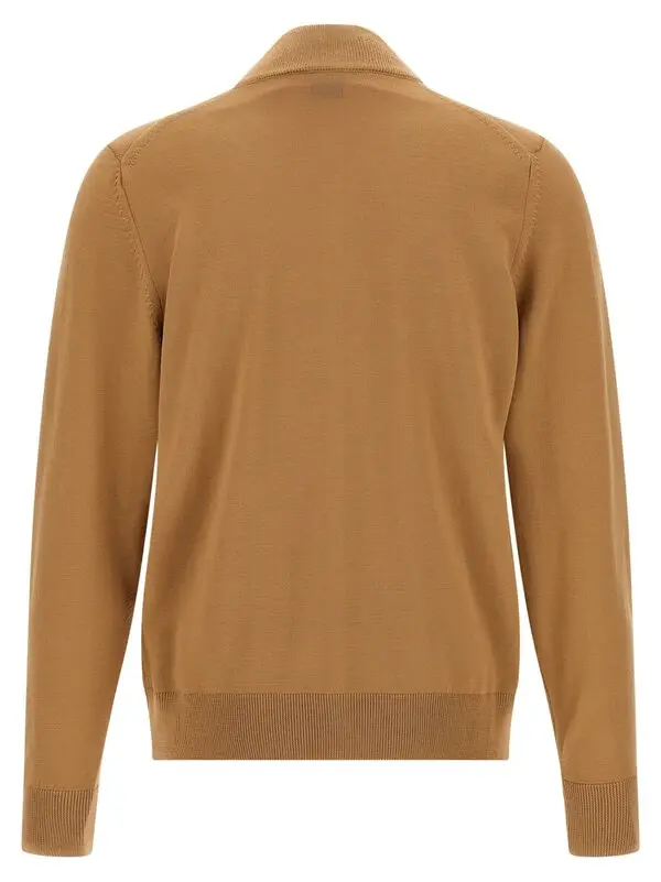 Hugo Boss Shaved Knit Zip Cardigan