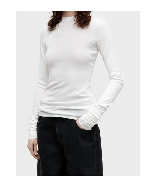 DARKPARK Camren Slim-fit Long Sleeve T-shirt - White