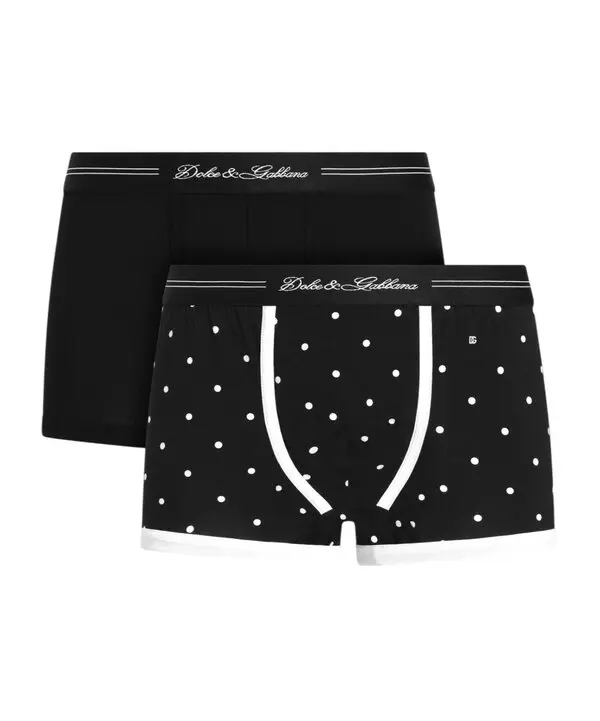 Dolce & Gabbana Bi-pack Cotton Jersey Boxers - Multi-color