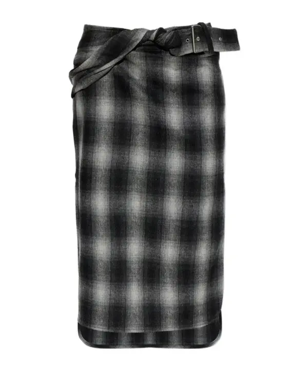 IRO PARIS Plaid Skirt