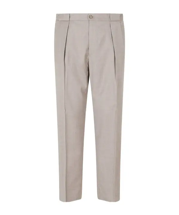 BRIGLIA 1949 Button-detail Casual Trousers - Beige
