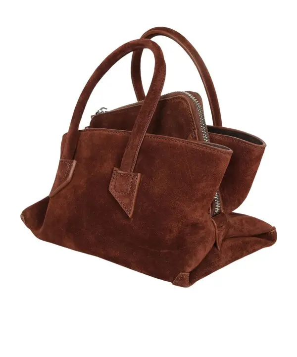 Attico Mini La Passeggiata Suede Handbag