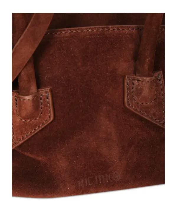 Attico Mini La Passeggiata Suede Handbag