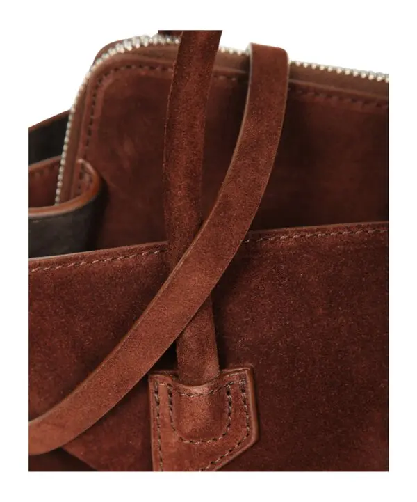 Attico Mini La Passeggiata Suede Handbag