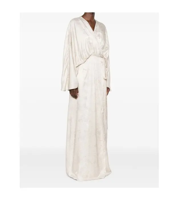 GOLDEN GOOSE Jacquard Wrap Maxi Dress