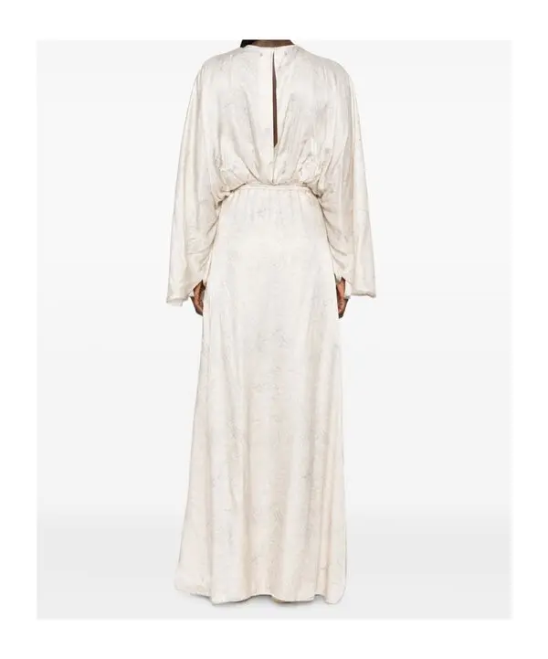 GOLDEN GOOSE Jacquard Wrap Maxi Dress