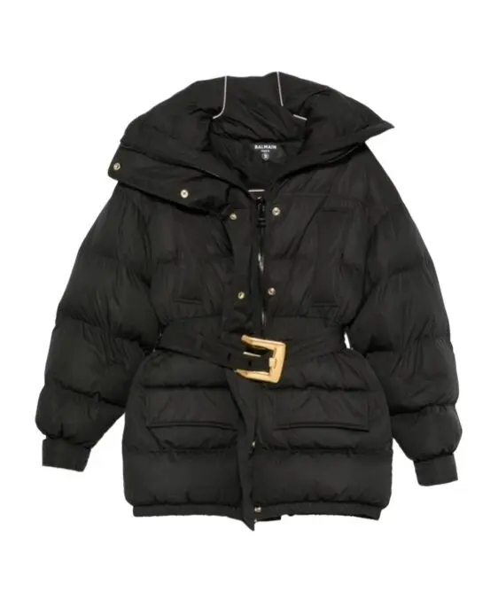 Balmain Belted Puffer Jacket