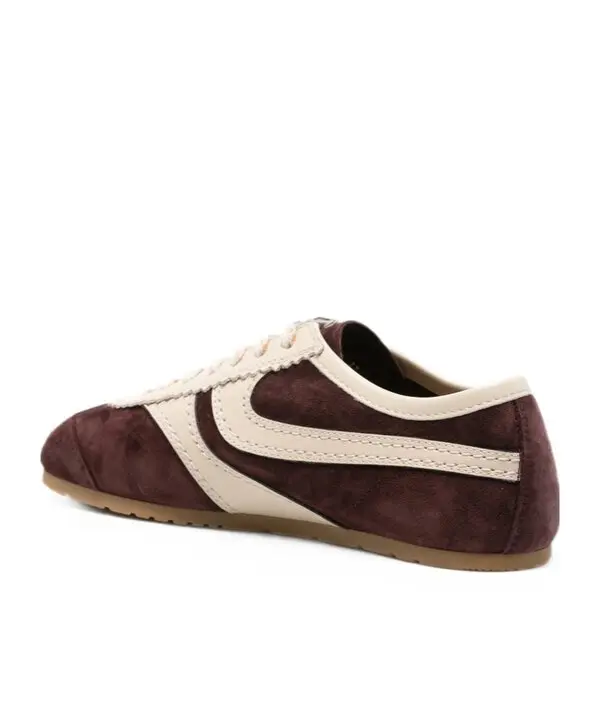 Dries Van Noten Suede Panel Round Toe Lace-up Sneakers