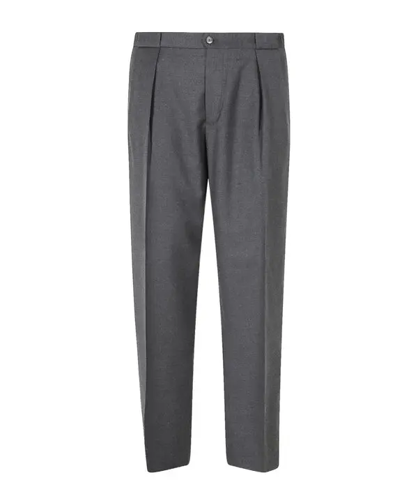 BRIGLIA 1949 Button-detail Casual Trousers - Black