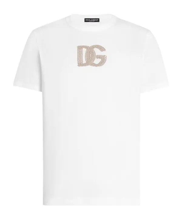 Dolce & Gabbana Cotton T-shirt With Patch - White
